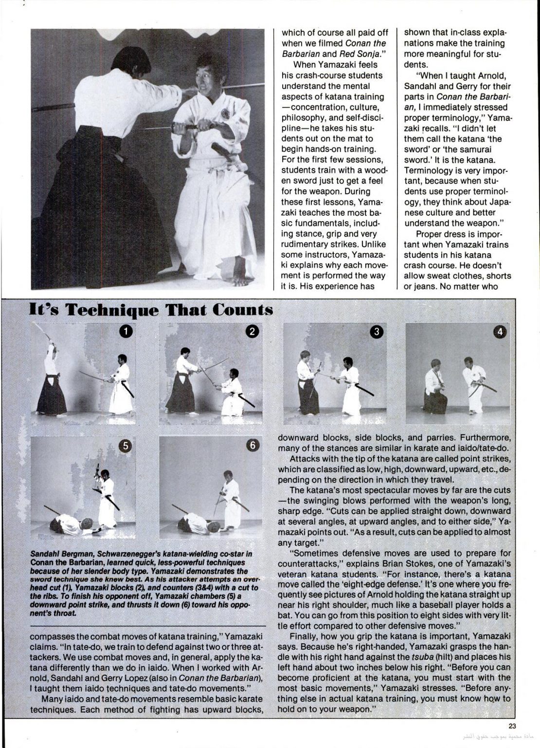 Black Belt Magazine featuring Yamazaki Sensei (November 1985) – Yamakai ...